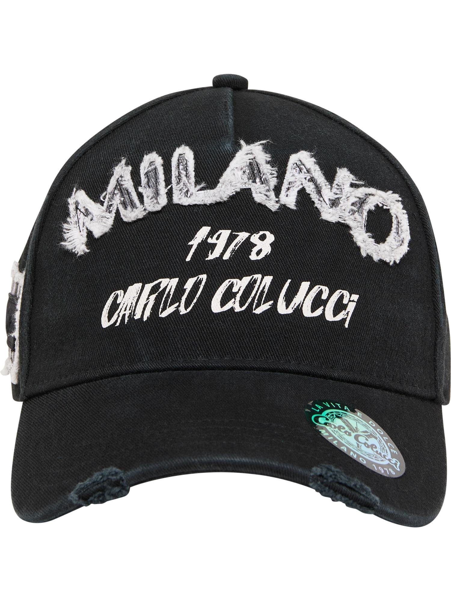 CARLO COLUCCI Baseball Cap Depaul, schwarz