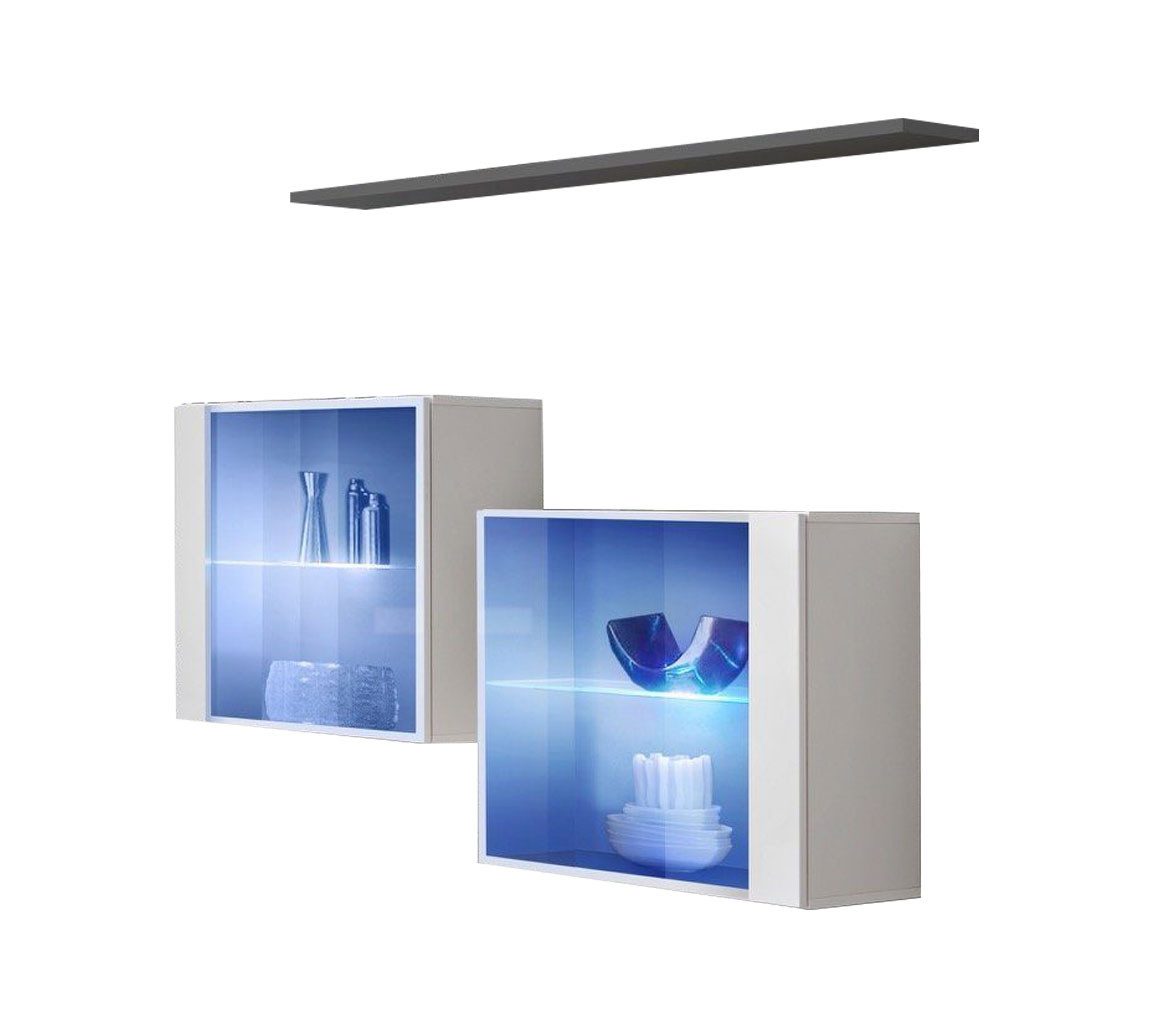 Jvmoebel Wohnwand Moderne Wohnwand Design Vitrine Wohnzimmermöbel Wand