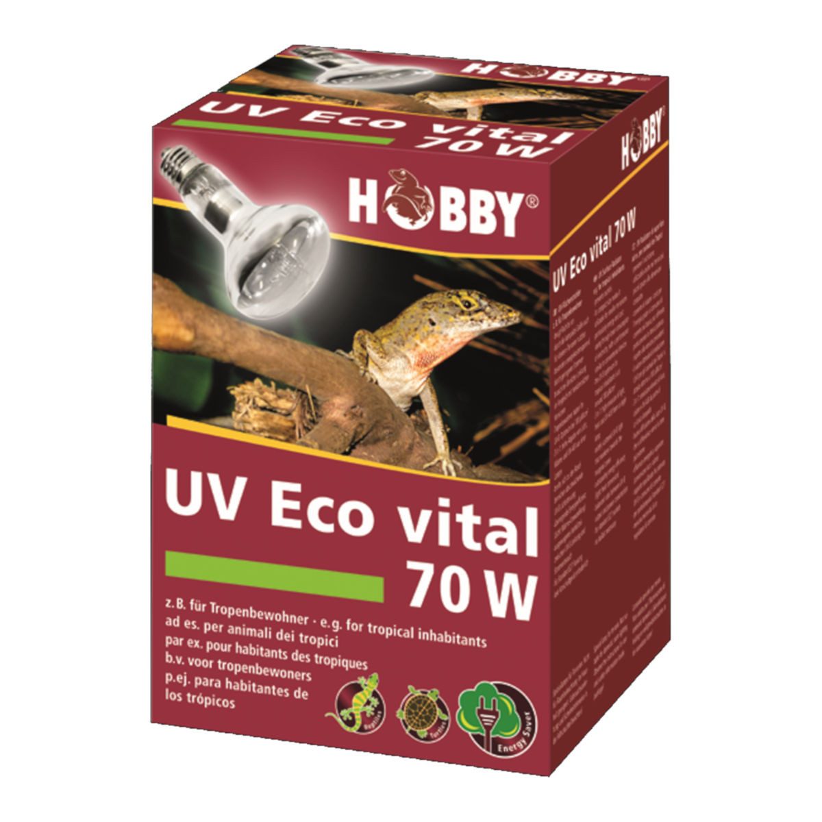 HOBBY Terrarienleuchte UV Eco vital 70 Watt, Mischlichtlampe für Terrarien