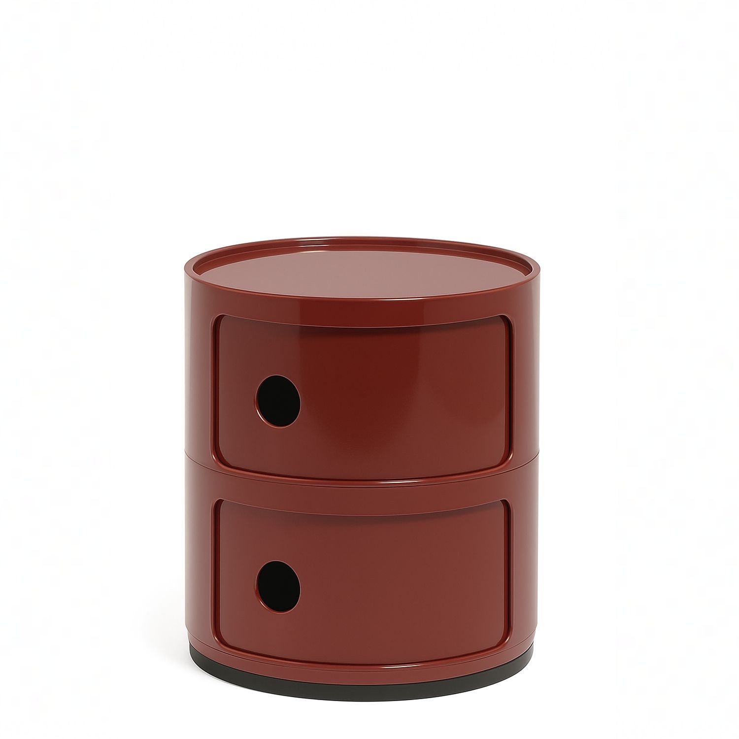 Kartell Container Componibili mit zwei Fächern Bordeaux