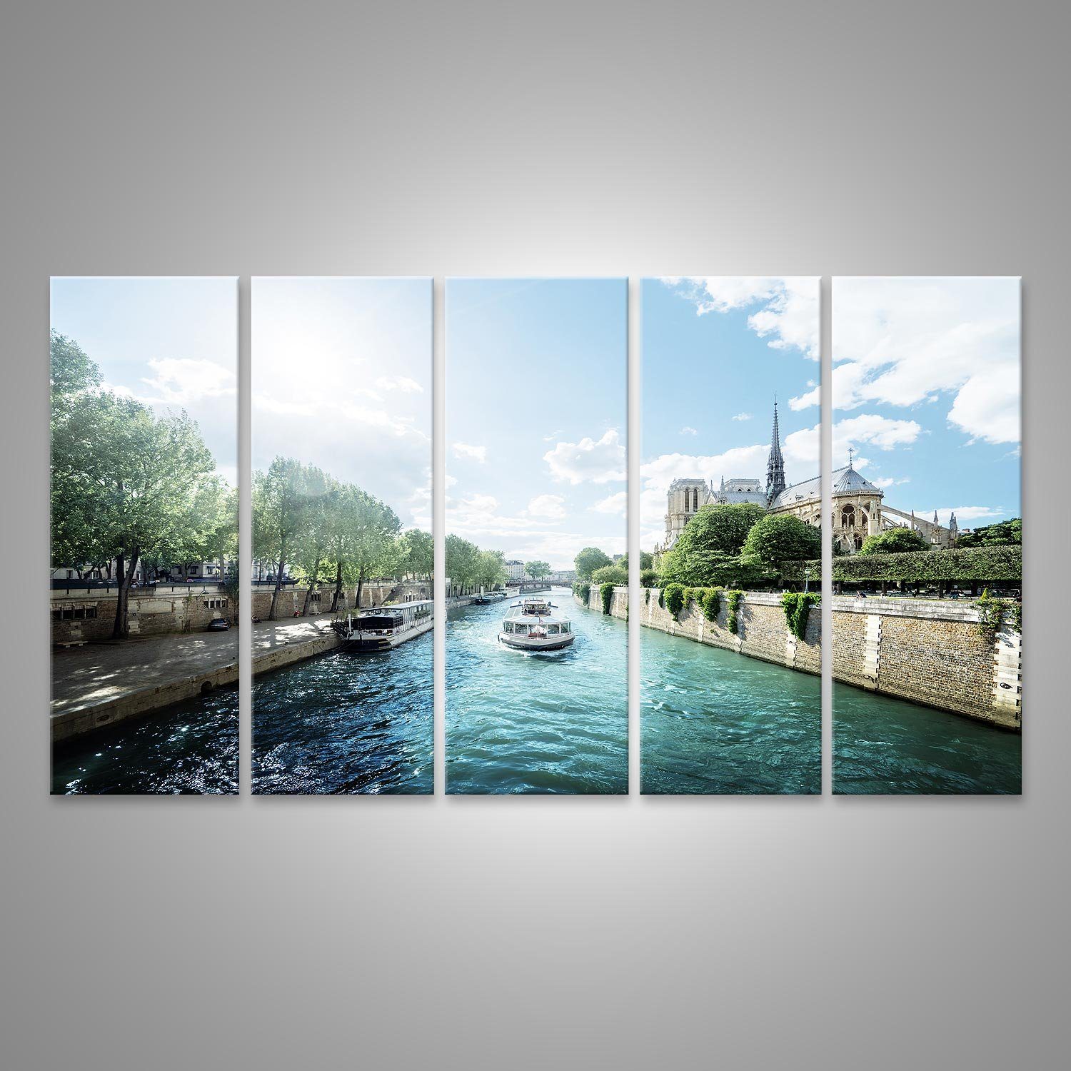 islandburner Leinwandbild Bild auf Leinwand Seine Und Notre Dame De Paris Paris Frankreich Wand