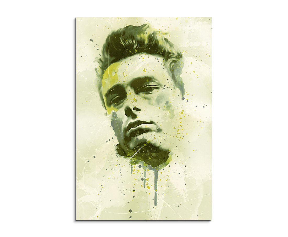 Sinus Art Leinwandbild James Dean Splash 90x60cm Kunstbild Als Aquarell