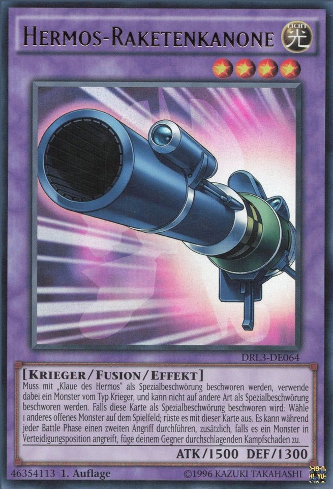 Recollectibles Sammelkarte Yugioh Karte Hermos Raketenkanone Yu Gi Oh