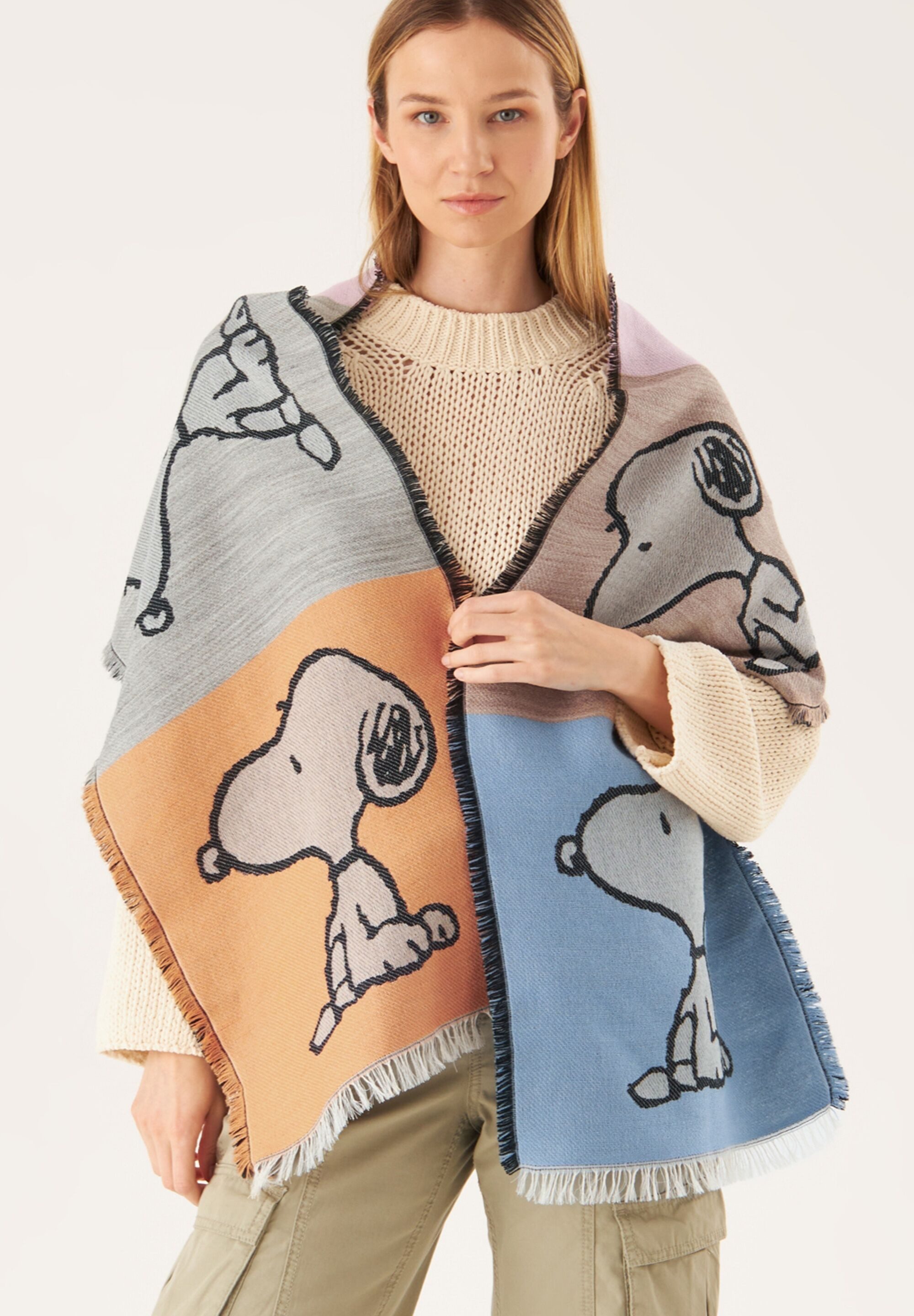Codello Modeschal 1 St Mit Snoopy Print Handwerklicher Look