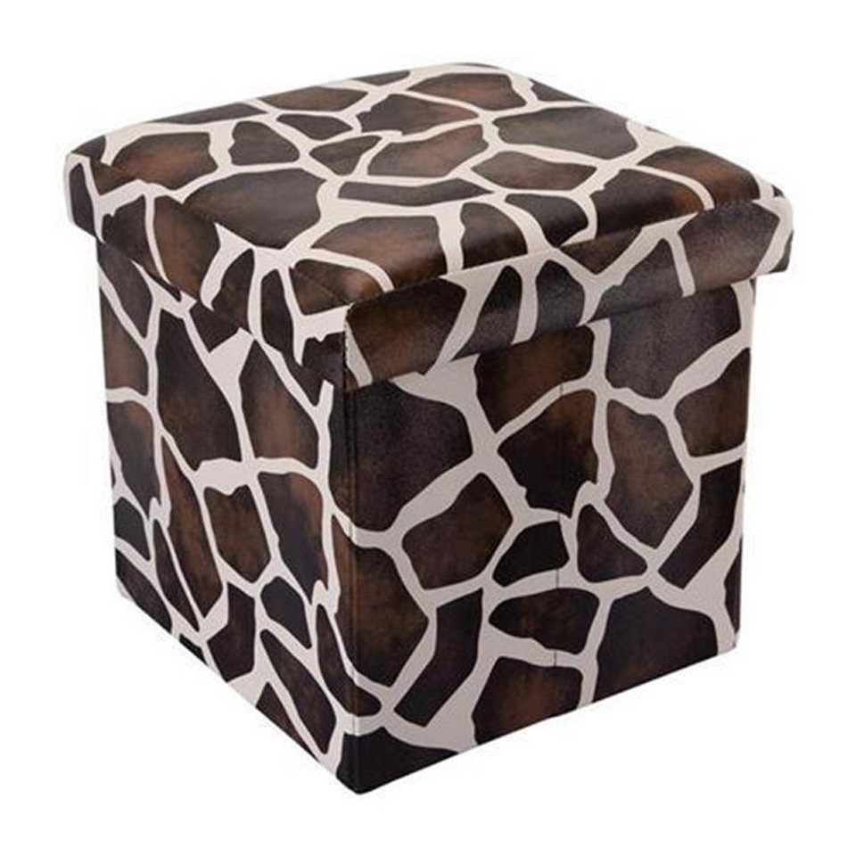 Intirilife Sitzhocker Faltbarer Sitzhocker 30x30x30 Cm In Giraffen