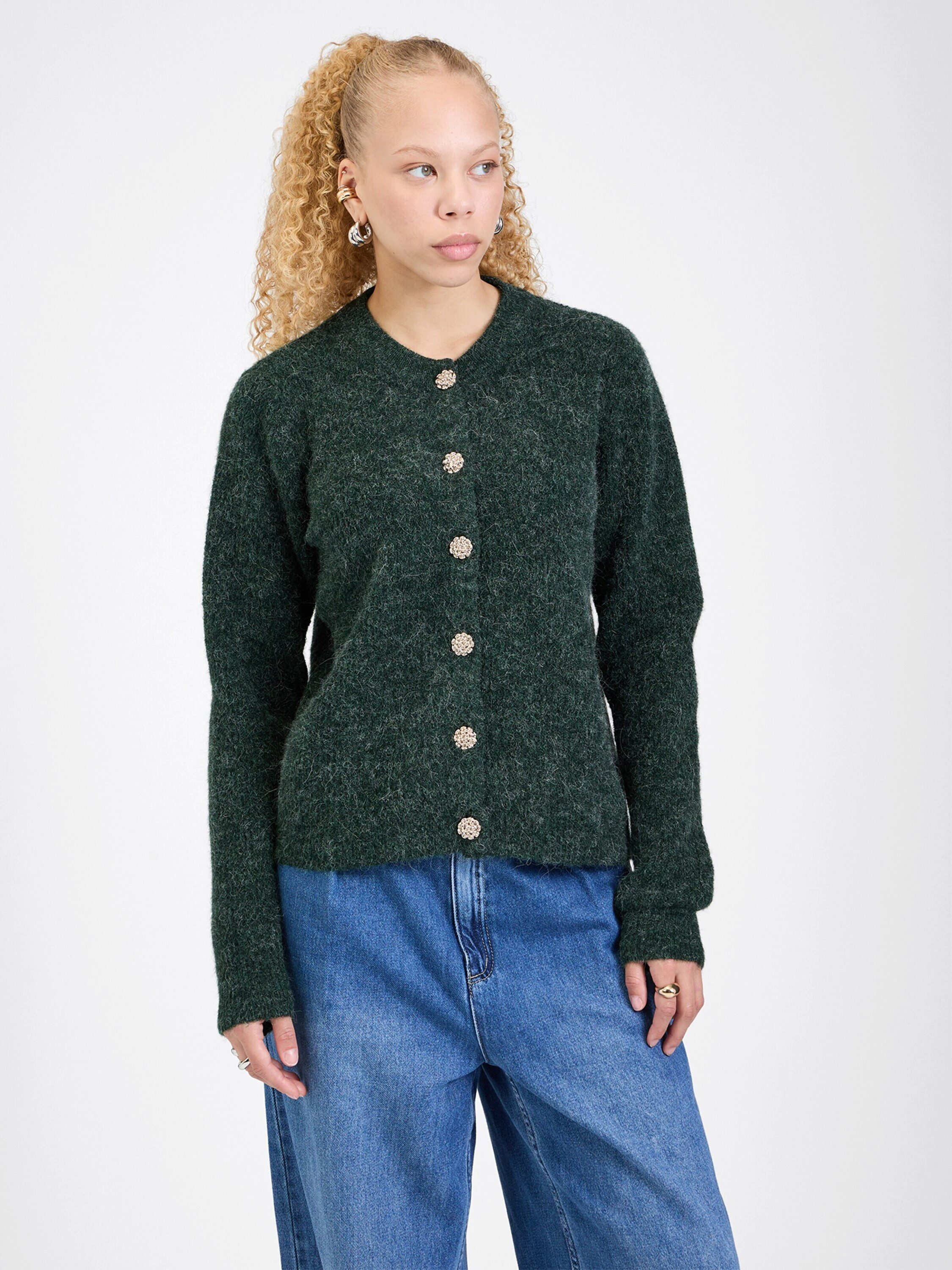 Vila Strickjacke VIALVA (1-tlg) Plain/ohne Details, Weicher Griff