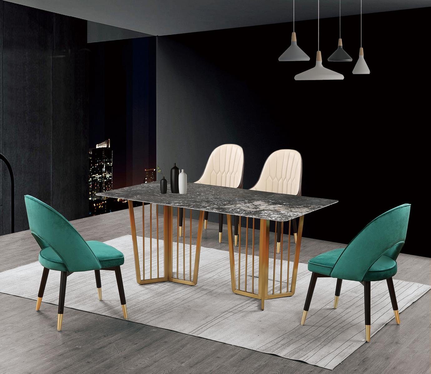 Jvmoebel Essgruppe Komplette Garnitur Set Esstisch 4 Stühle Esszimmer