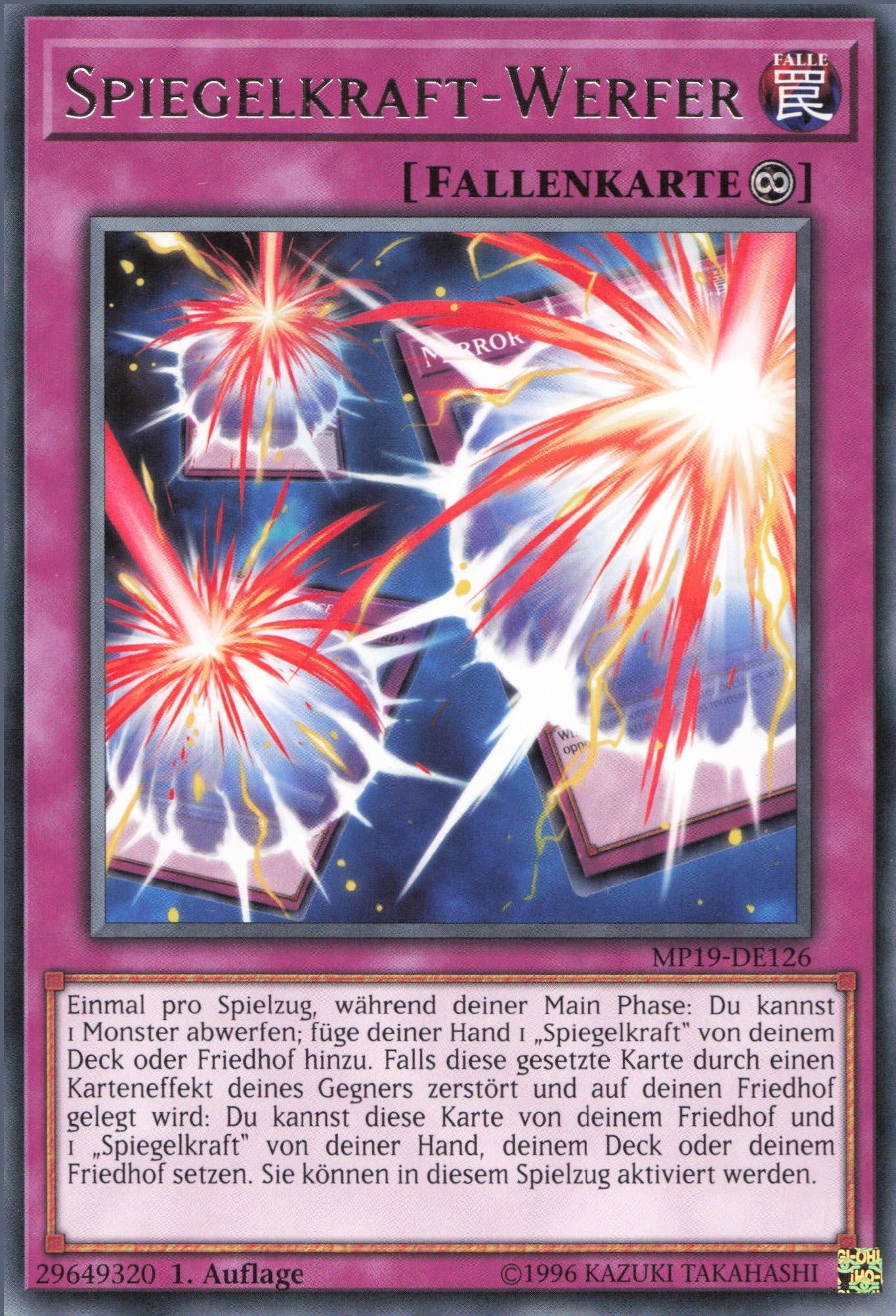 Recollectibles Sammelkarte Yugioh Karte Spiegelkraft Werfer Deutsch Yu