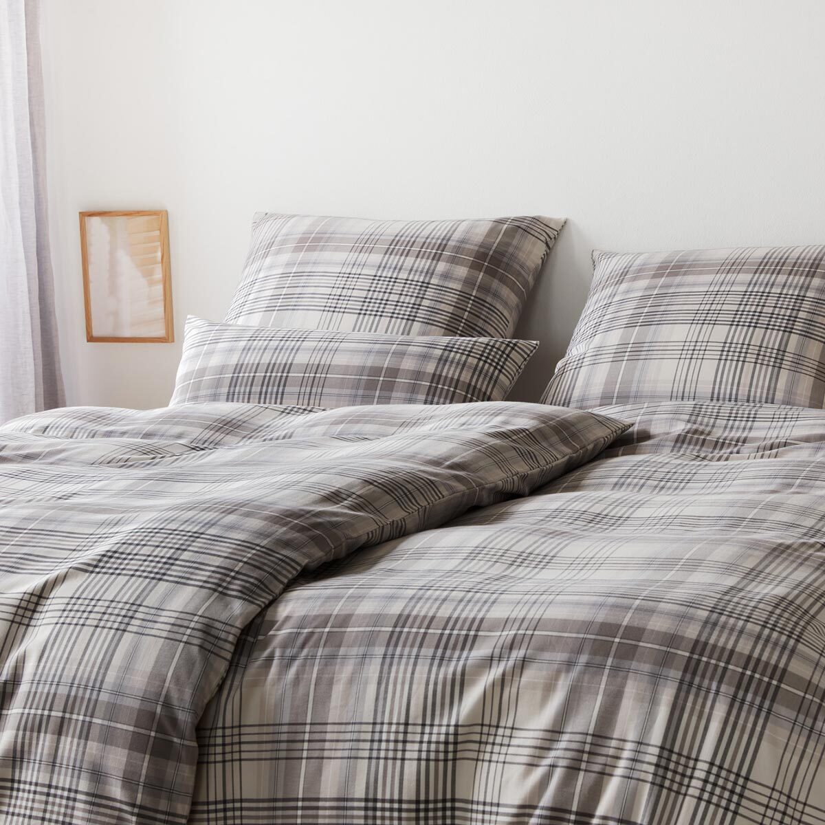 Elegante Bettwäsche Holmes, Flanell, 2 teilig, Material: 100% Baumwolle ...