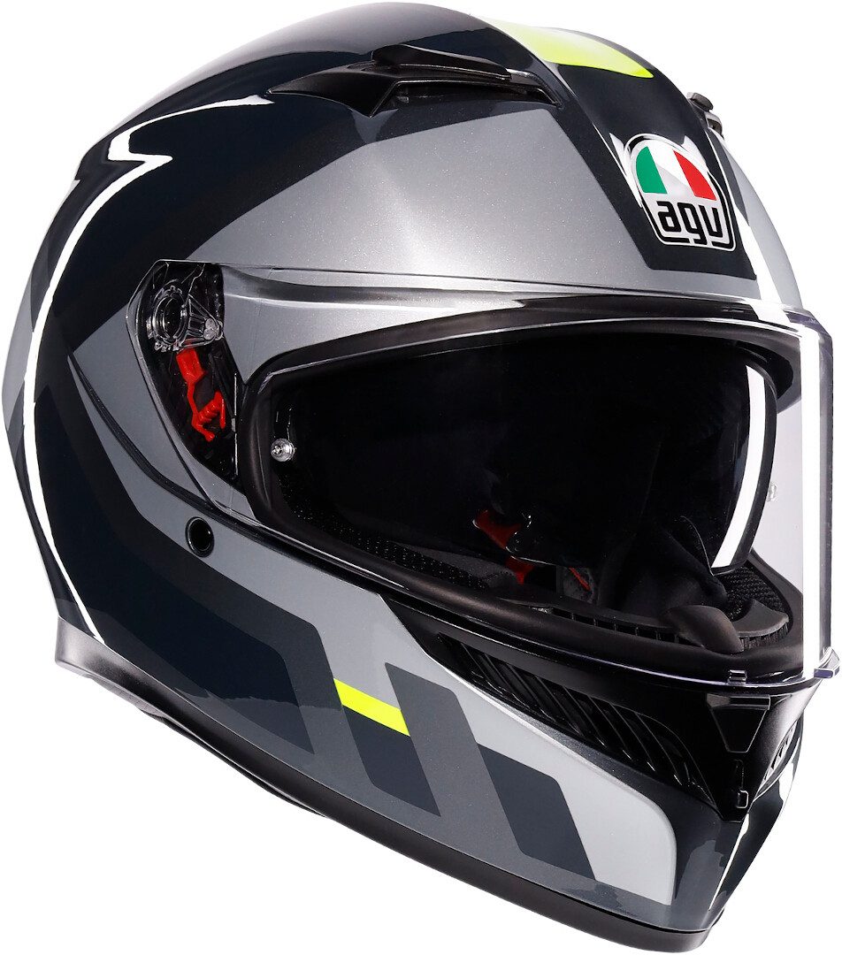 AGV Motorradhelm K3 Shade 22.06 Helm, Herausnehmbares und waschbares Futter