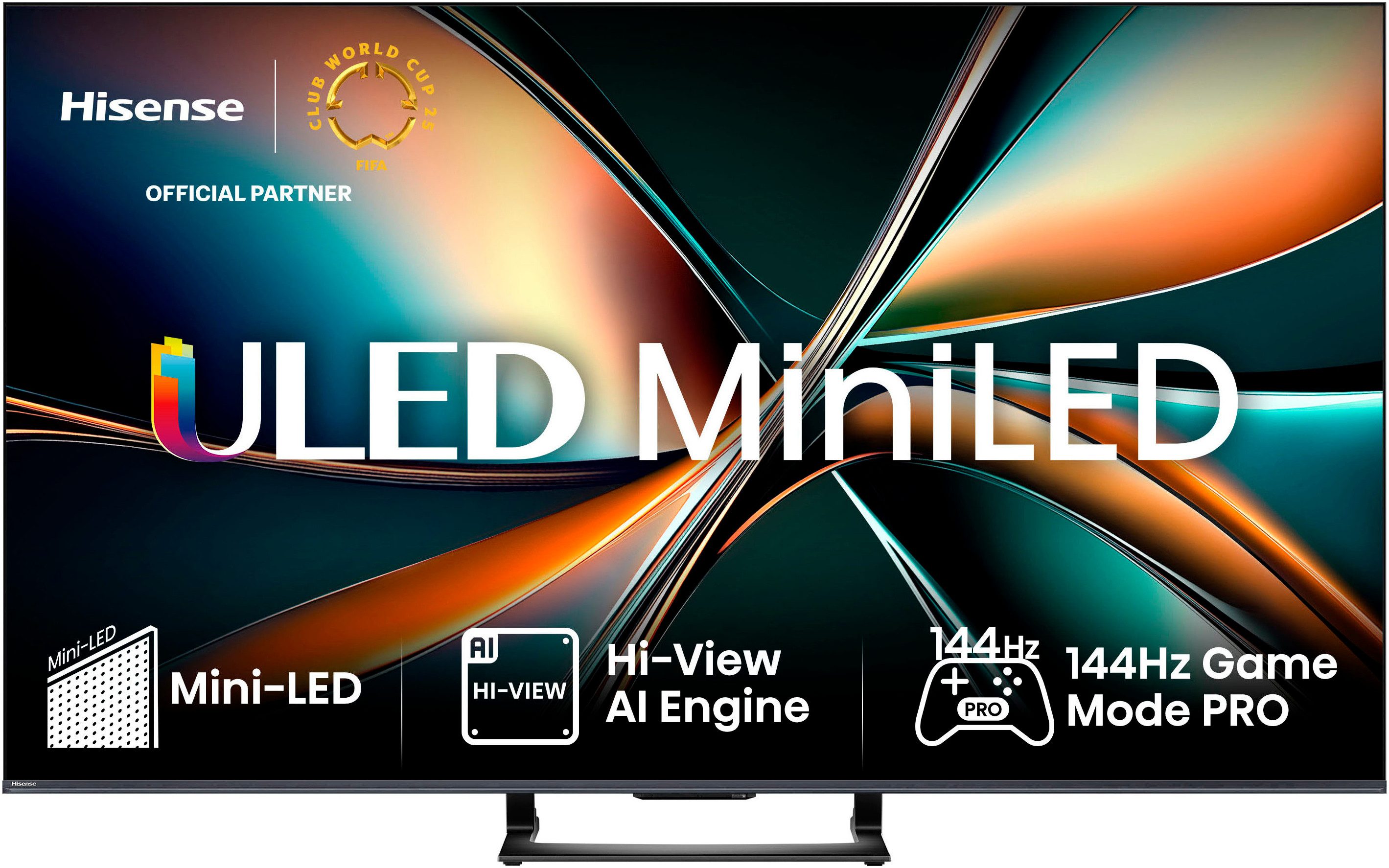 Hisense 50U7Q QLED Mini LED-Fernseher (126 cm/50 Zoll, 4K Ultra HD, Smart-TV, 4K UHD Mini LED)