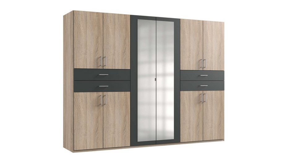 99rooms Drehtürenschrank Tartu Ii Kleiderschrank Mehrzweckschrank 8