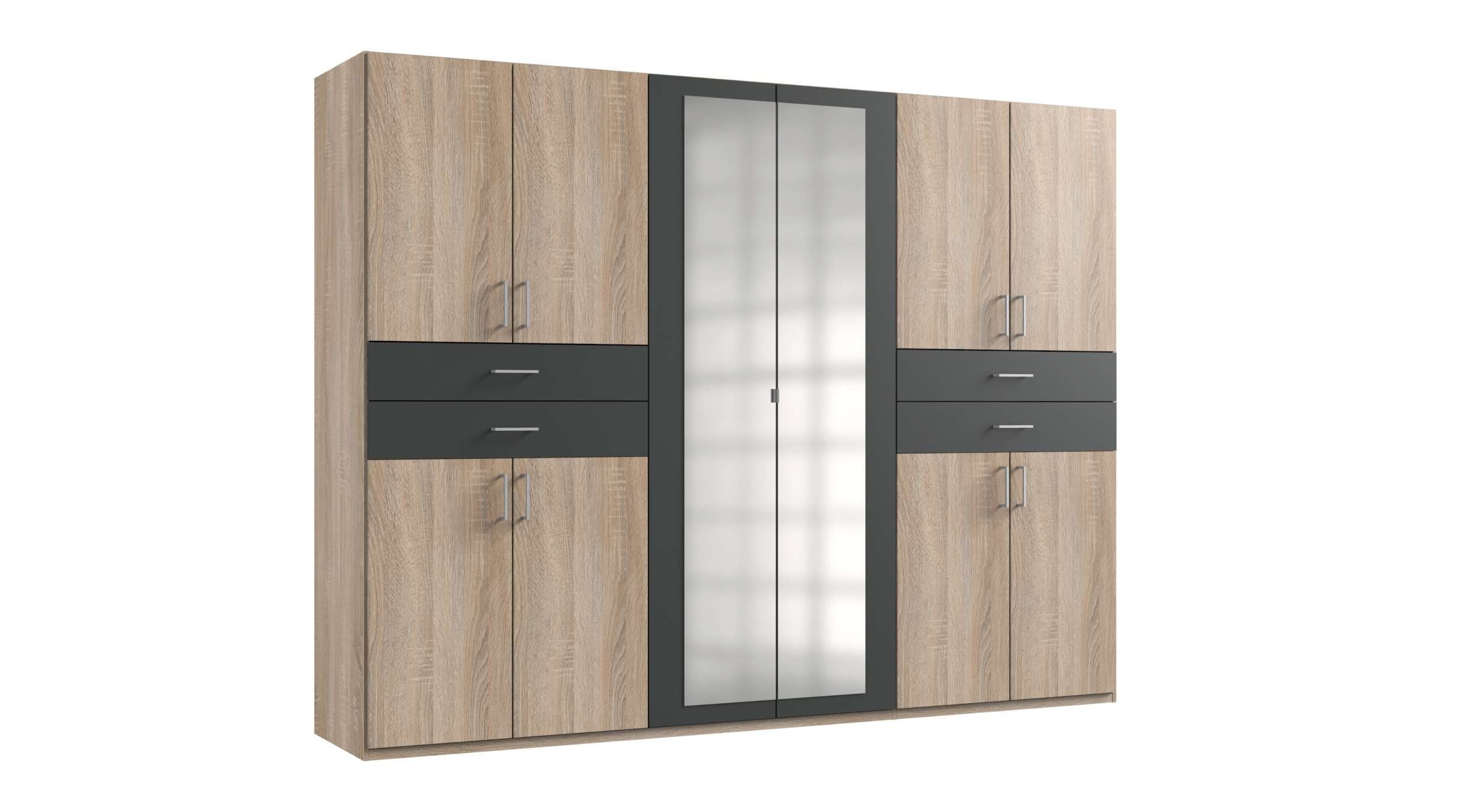 99rooms Drehtürenschrank Tartu Ii Kleiderschrank Mehrzweckschrank 8