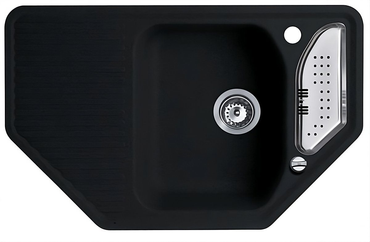 Teka Granitspüle Teka Granitspüle Texina 45 E-TG Schwarz Granit-Spüle ...