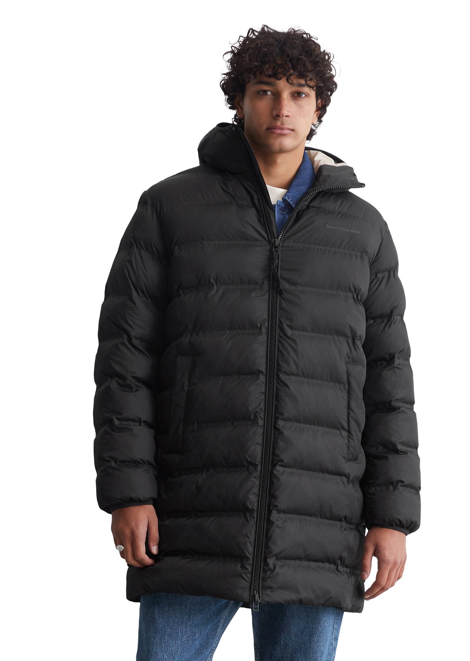 Marc O'Polo DENIM Steppmantel, Aus recyceltem Polyester (zertifiziert nach RCS 100)