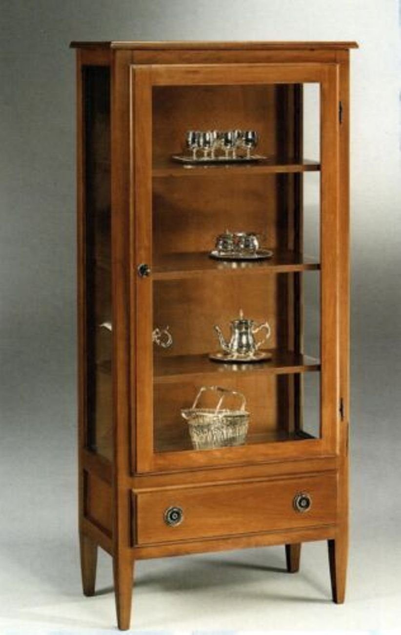 Jvmoebel Glasvitrine Vitrine Anrichte Schrank Regal Wohnzimmer