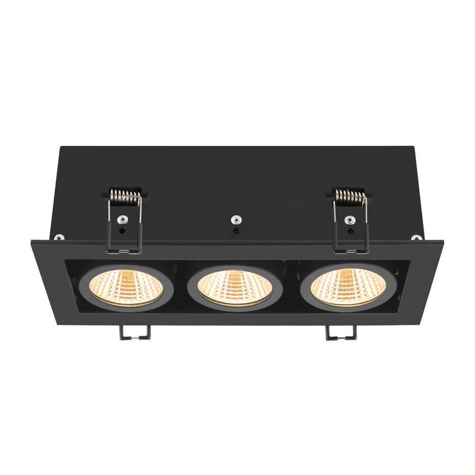 Slv Led Einbauleuchte Led Deckeneinbauleuchte Kadux In Schwarz 3x 666w
