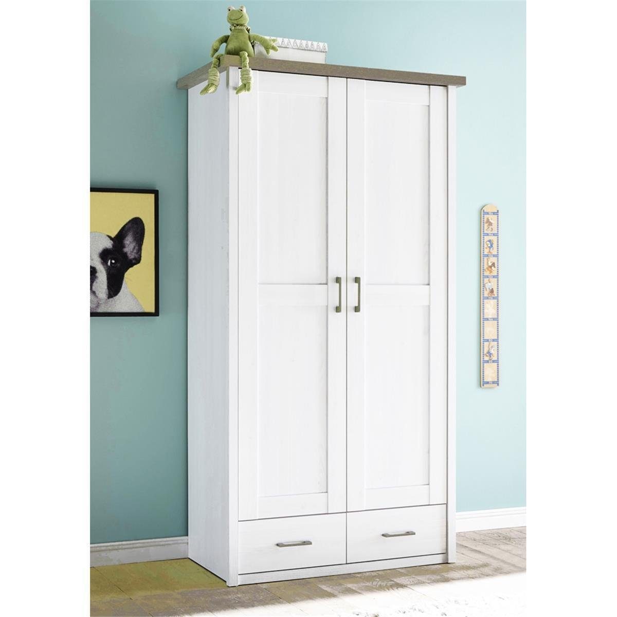 Lomadox Drehtürenschrank Lund 78 Kleiderschrank Im Landhaus Design In