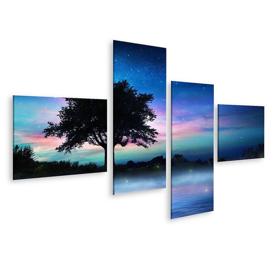 Islandburner Leinwandbild Bild Auf Leinwand Sternenklare Nacht