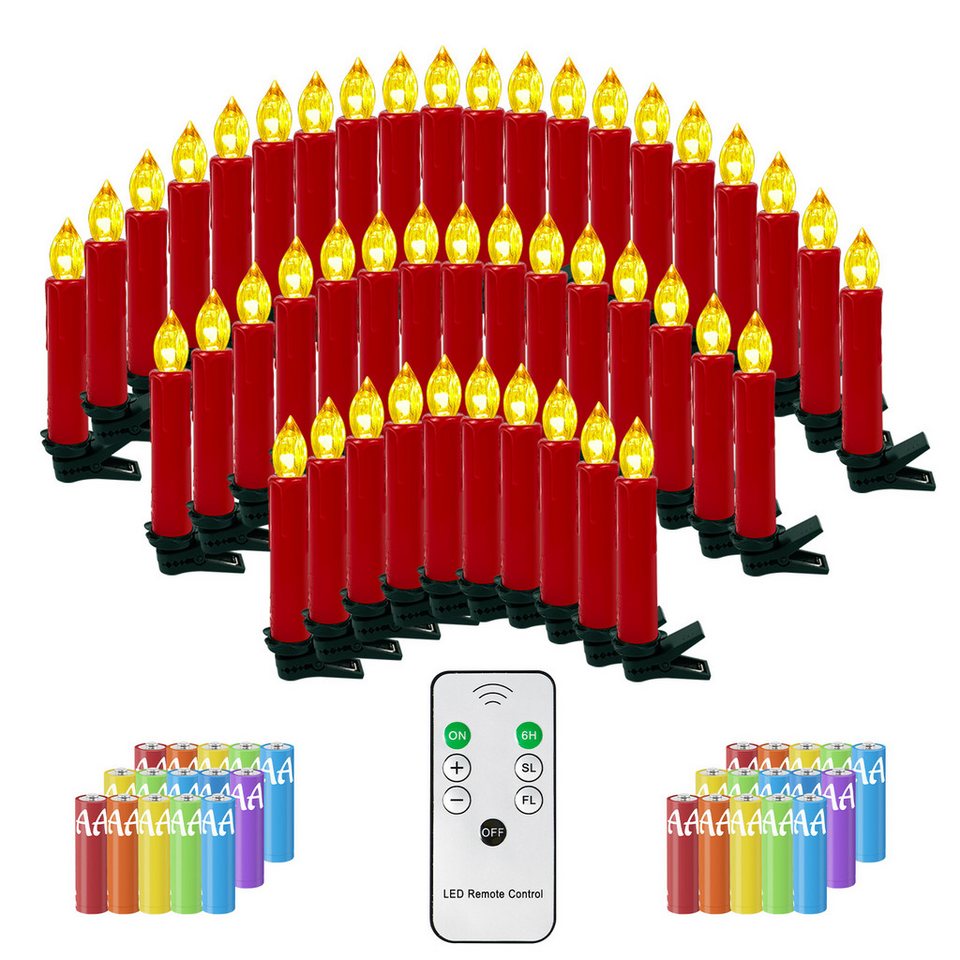 Gotoll Led Christbaumkerzen Ch030re New Mit Batterie Weihnachtskerzen