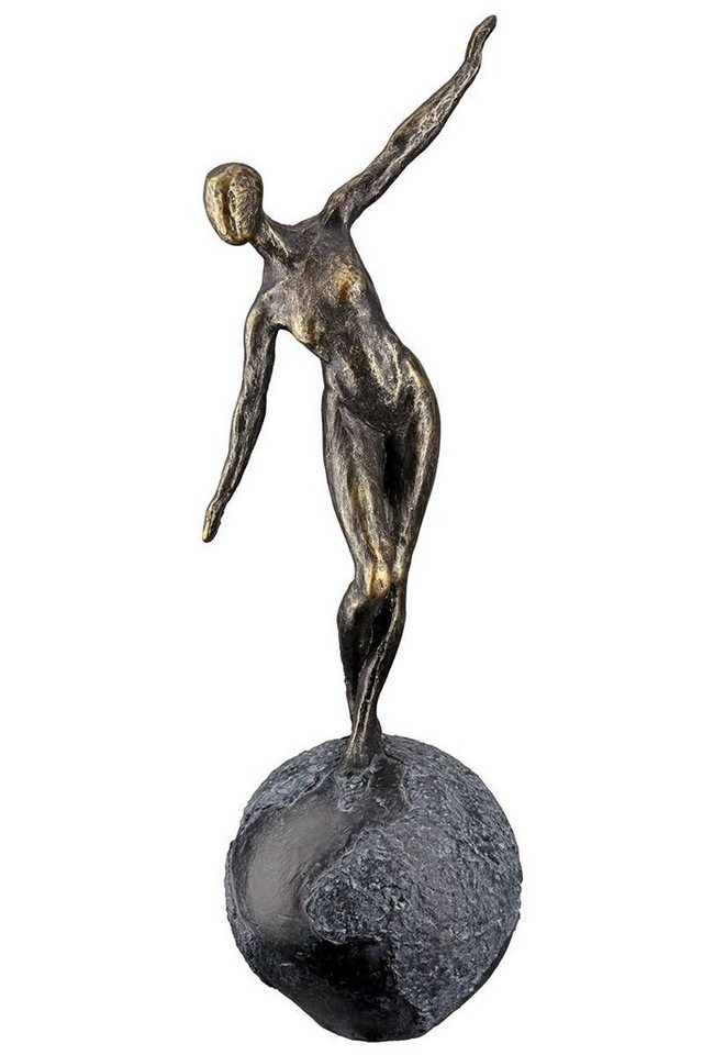 Gilde Dekoobjekt Poly Skulptur The World In Balance Limitierte