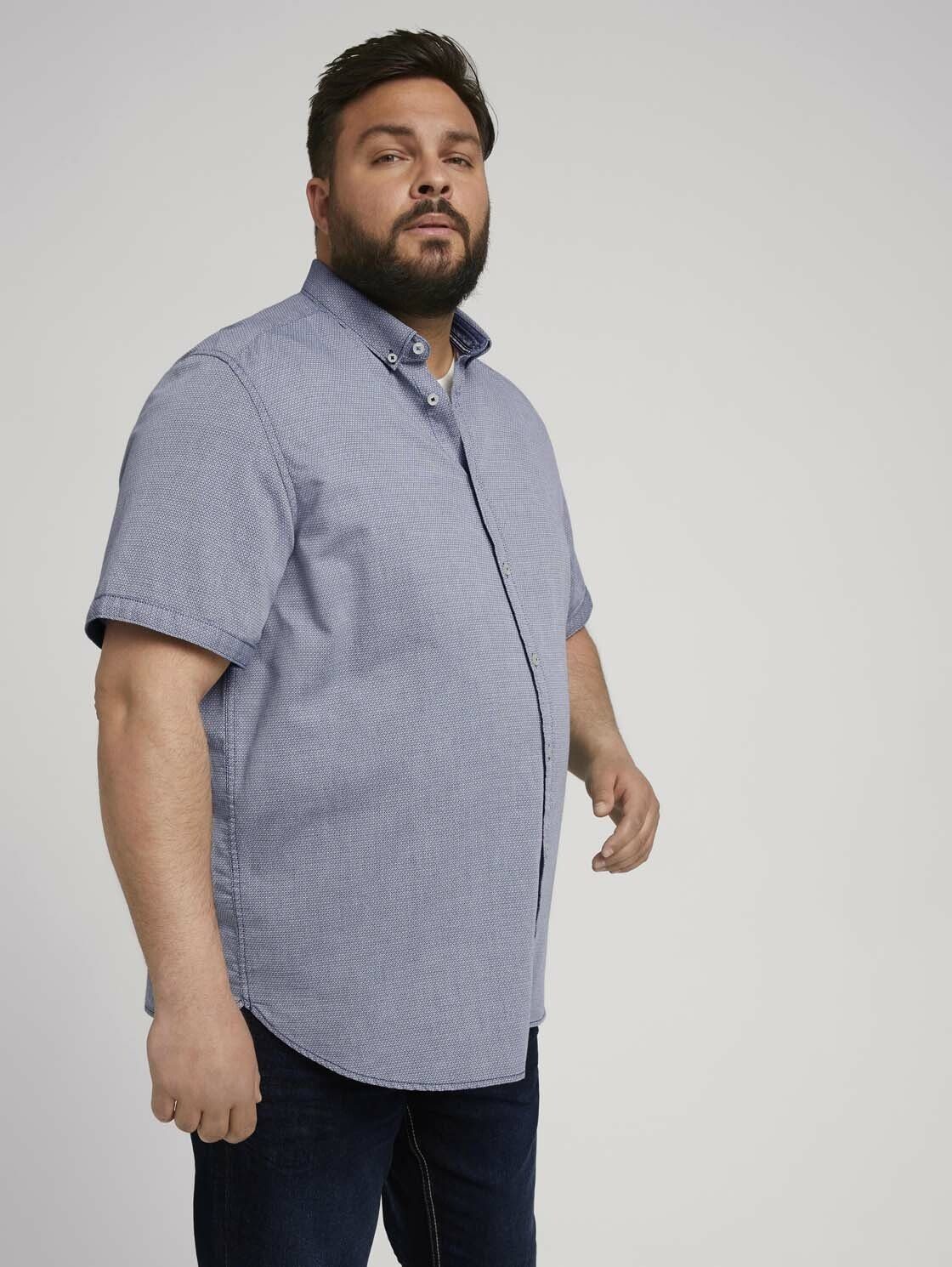 Tom Tailor Men Plus Kurzarmhemd Strukturiertes Hemd Online Kaufen Otto