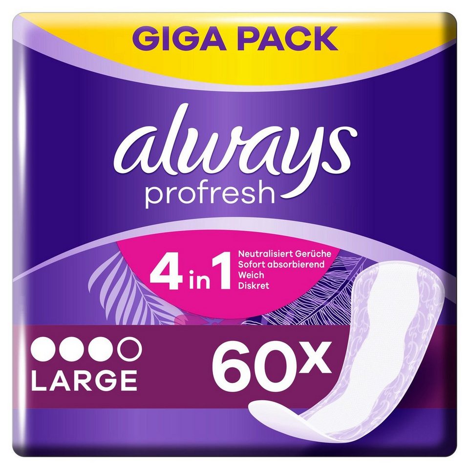 always Slip-Einlage »240 St.always Slipeinlage ProFresh Large Gigapack ... always Slip-Einlage »240 St.always Slipeinlage ProFresh Large Gigapack ...