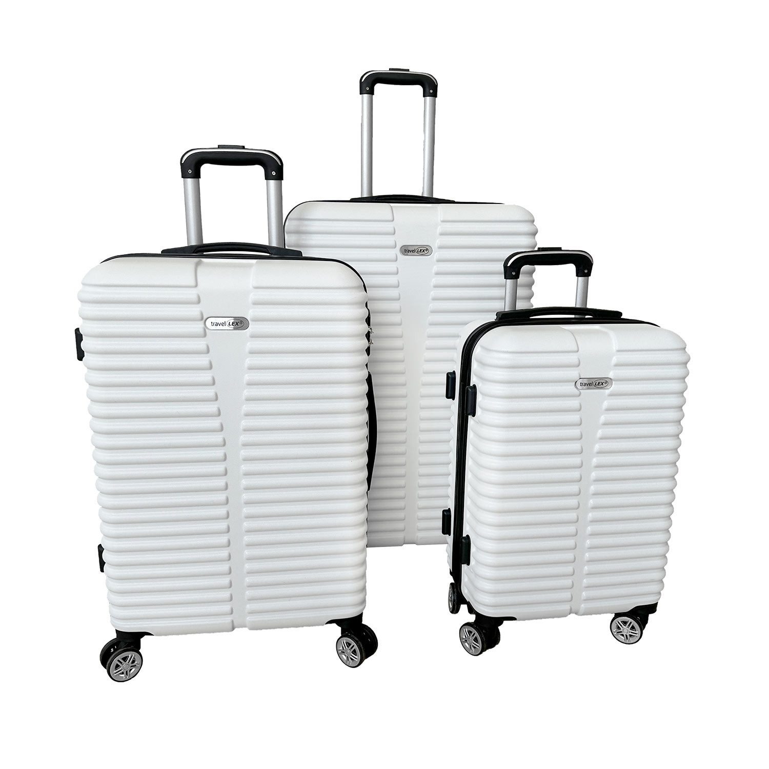 Mojawo Handgepäck Trolley Hochwertiges 3er Reisekoffer Abs