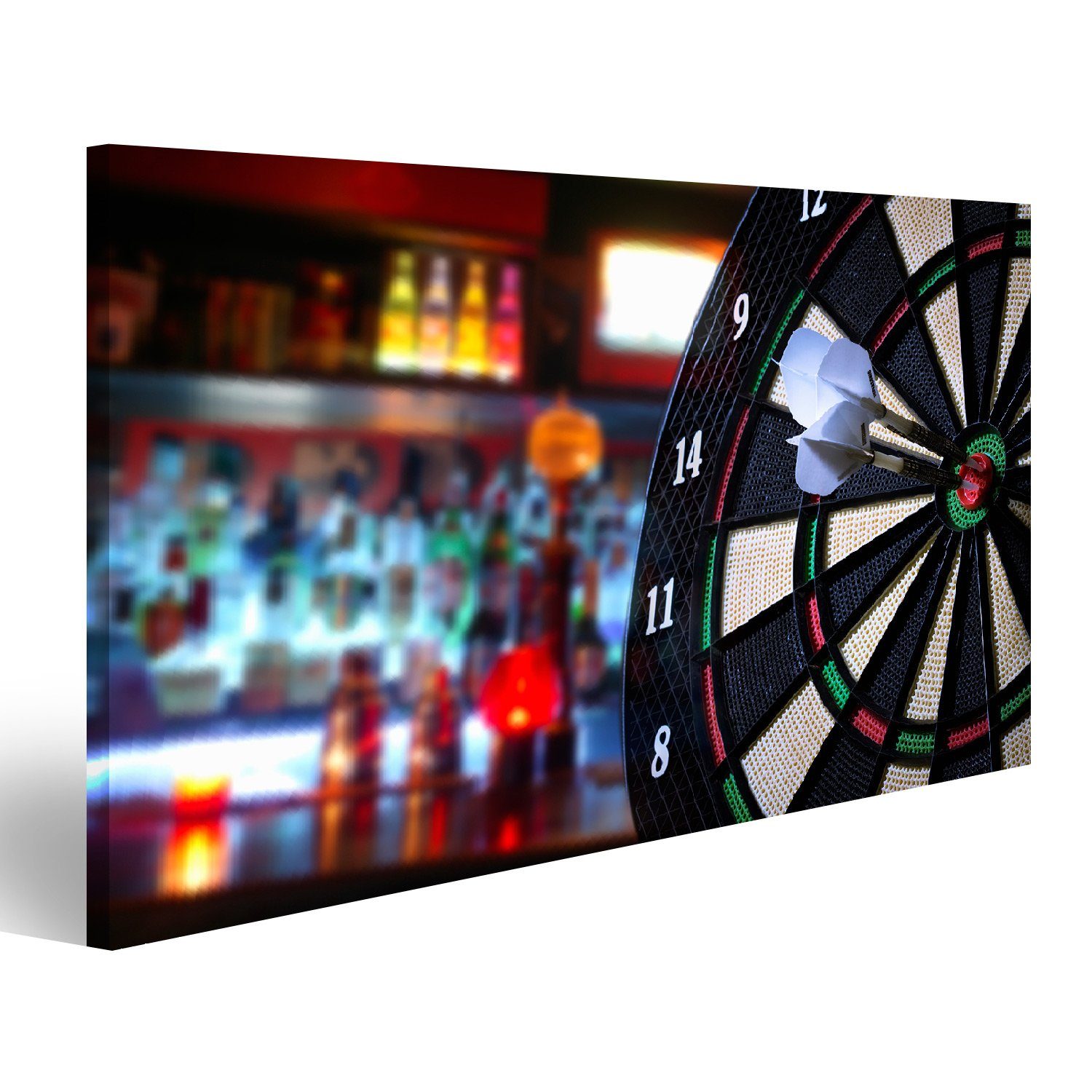 islandburner Leinwandbild Bild auf Leinwand Darts Wandbild Leinwandbild Wand Bilder Poster 100x