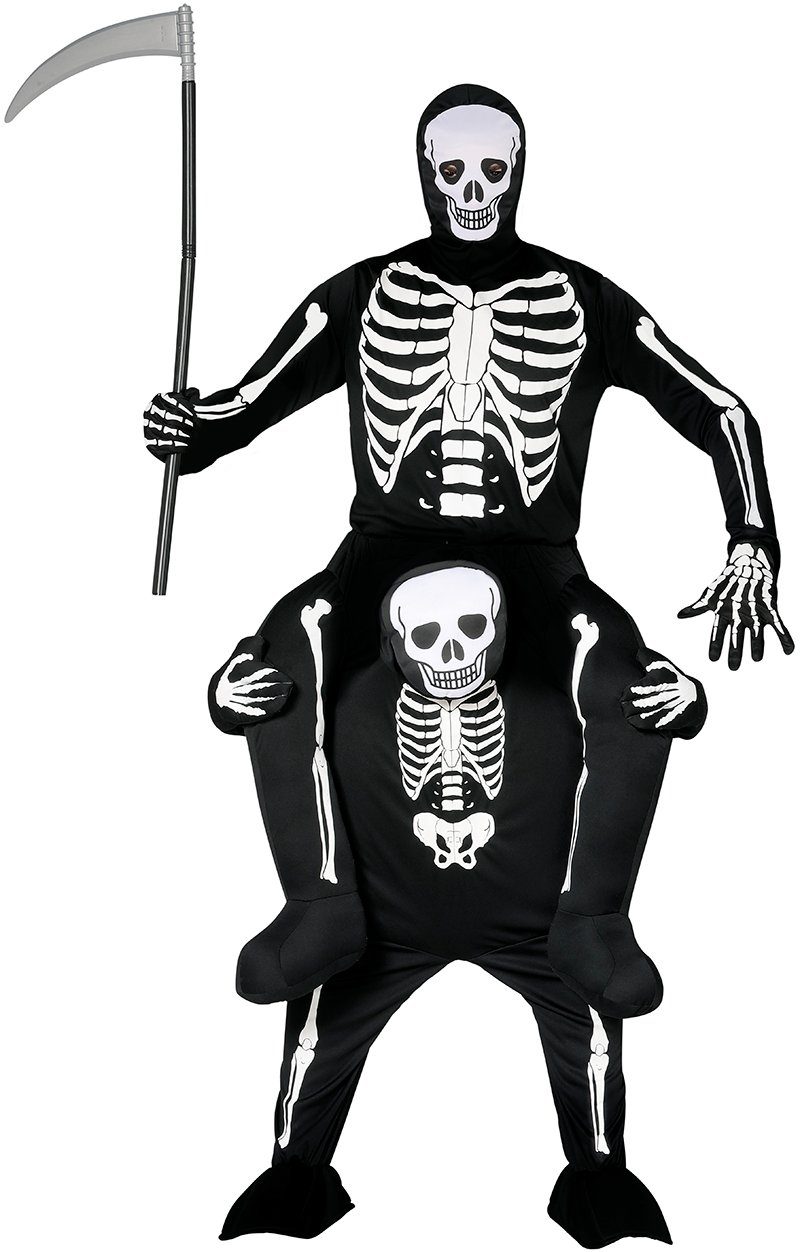 Fiestas Guirca Kostüm Skeletthuckepack Für Erwachsene Mit Kapuze