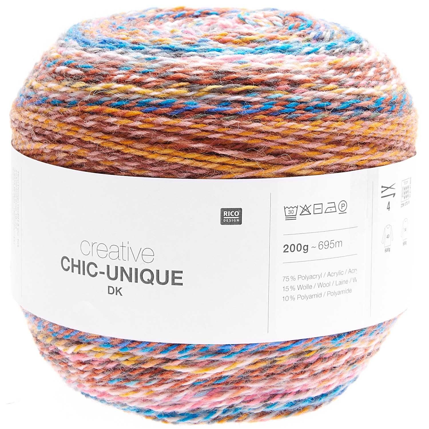 Rico Design Wolle Creative Chic-Unique dk Farbverlaufswolle zum ...