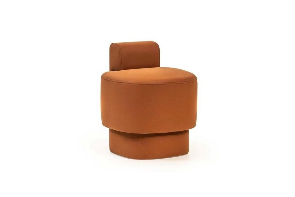 Jvmoebel Hocker Sitzhocker Hocker Polsterhocker Orange Fußhocker