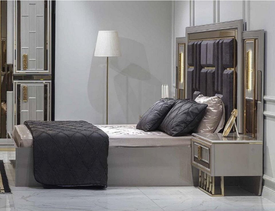 Jvmoebel Bett Betten Schlafzimmer Luxus Design Polster Bett Designer
