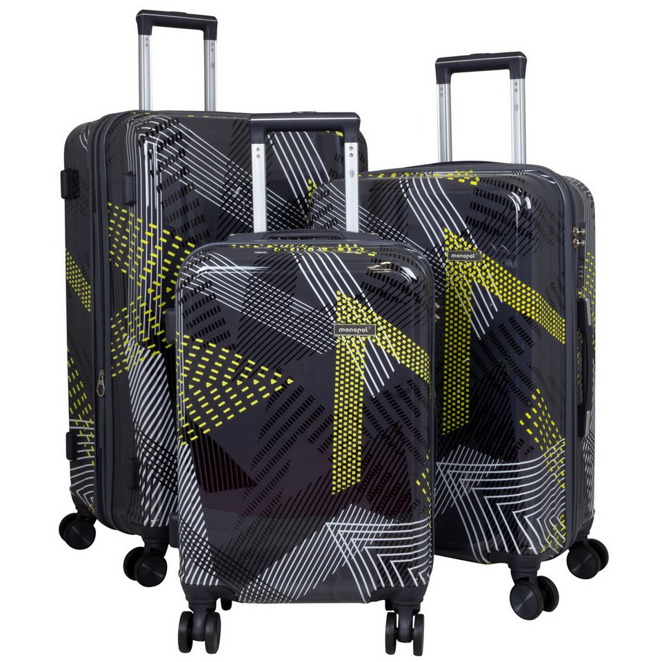 Trendyshop365 Trolleyset Kofferset 3tlg Ravenna4 Designs 4 Rollen
