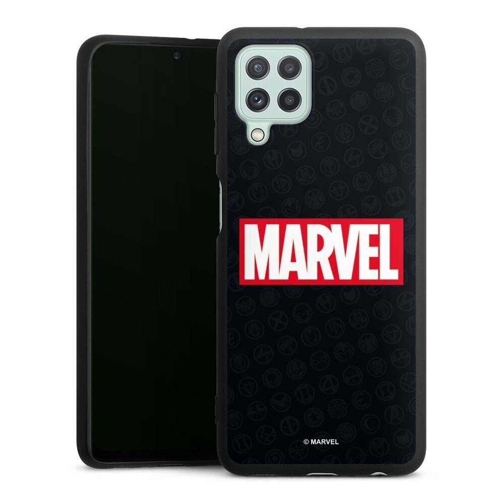 DeinDesign Handyhülle Marvel Comic Logo Marvel Logo Black Red, Samsung ...