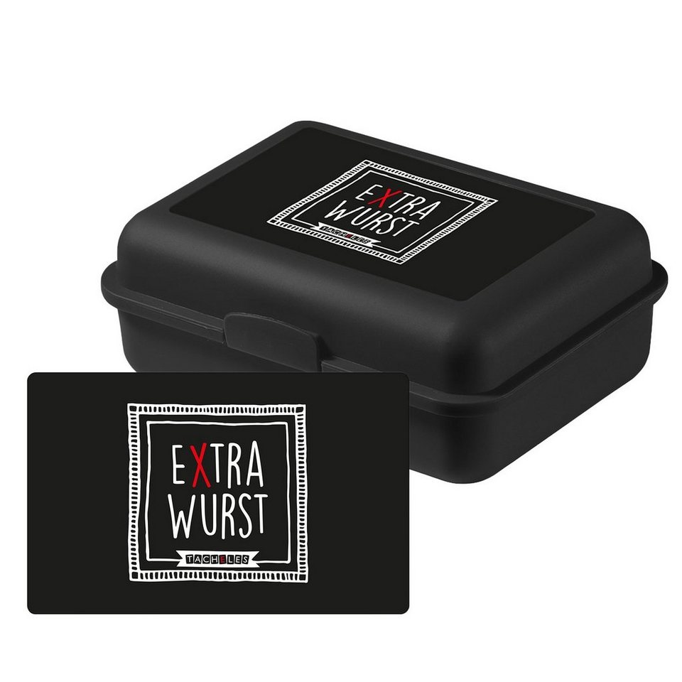 United Labels® Lunchbox Tacheles Brotdose Extrawurst Lunchbox