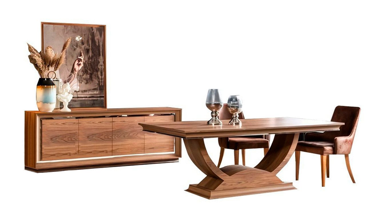 Xlmoebel Esszimmer Set 6 Teiliges Set Mit Esstisch Und Stühlen Für Die
