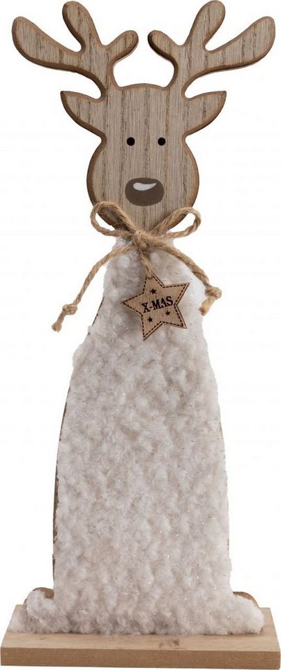 Trend Line Weihnachtsfigur Trendline Dekofigur Rentier 13 X 5 X 31 Cm