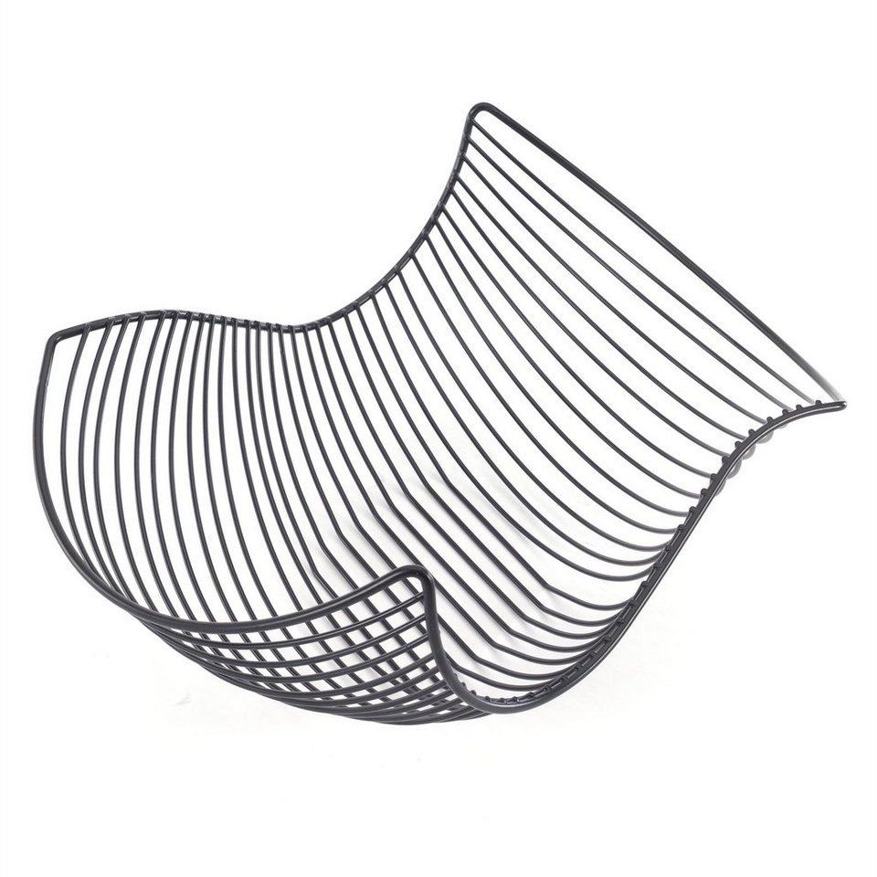 Design Delights Obstschale Geschwungener FrÜchtekorb Salomon Schwarz