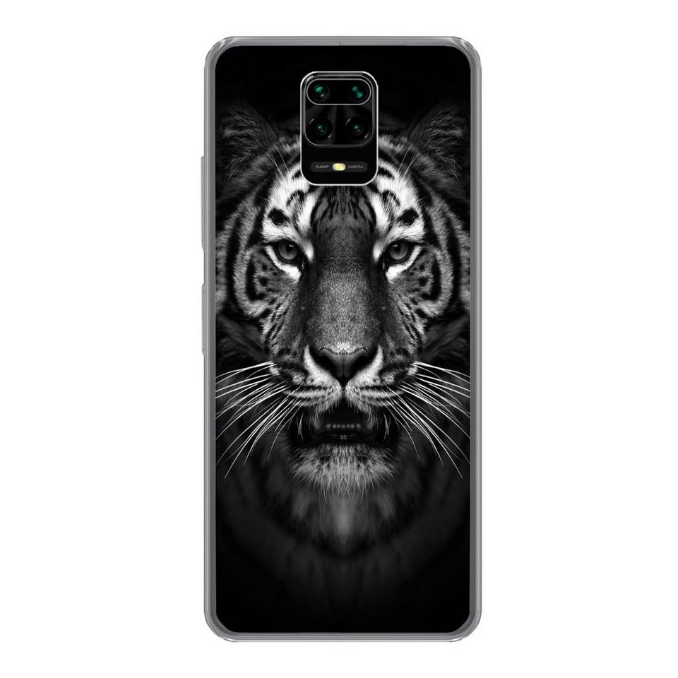 Muchowow Handyhülle Tiger Tiere Schwarz Weiß Porträt Wild