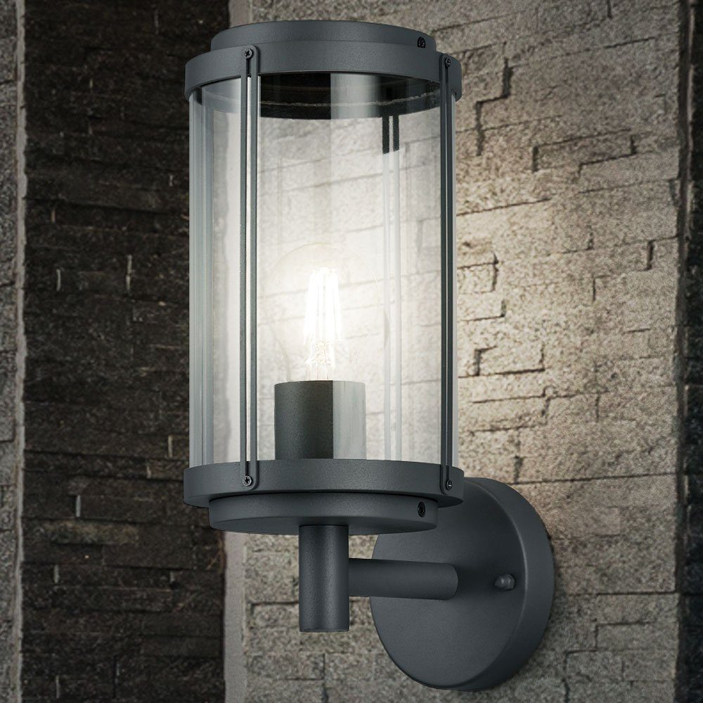 Trio Leuchten Außen Wandleuchte Design Außen Wand Lampe Alu Terrassen