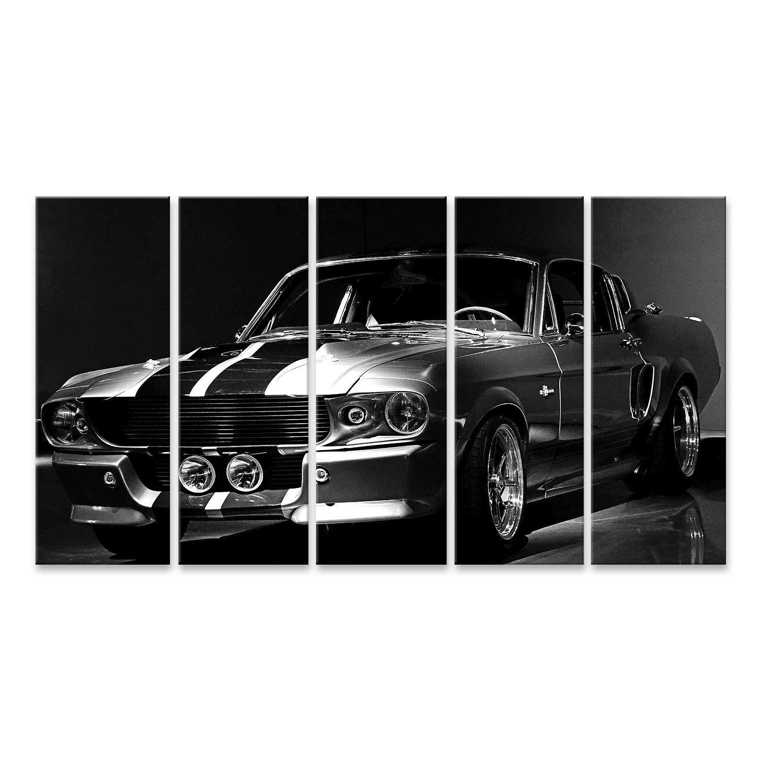 islandburner Leinwandbild Bild auf Leinwand 1967 Ford Mustang Shelby Gt 500. Wandbild Poster Kun