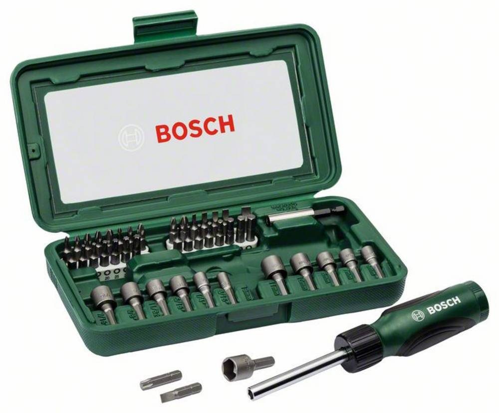 Bosch Accessories Bit-Set Bosch Accessories Promoline 2607019504 Bit-Set 46teilig Schlitz, Kreuz