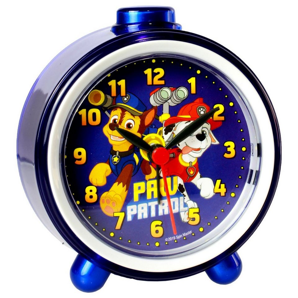 Paw Patrol Quarzwecker Paw Patrol Kinderwecker Geräuschlos Analog