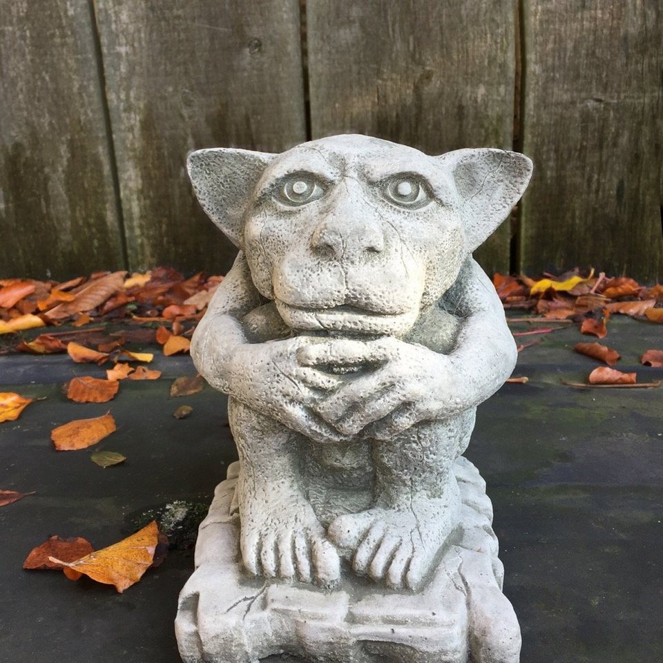 Antikas Gartenfigur Gargoyle Figur Mittelalter Drachenwächter Dämonen