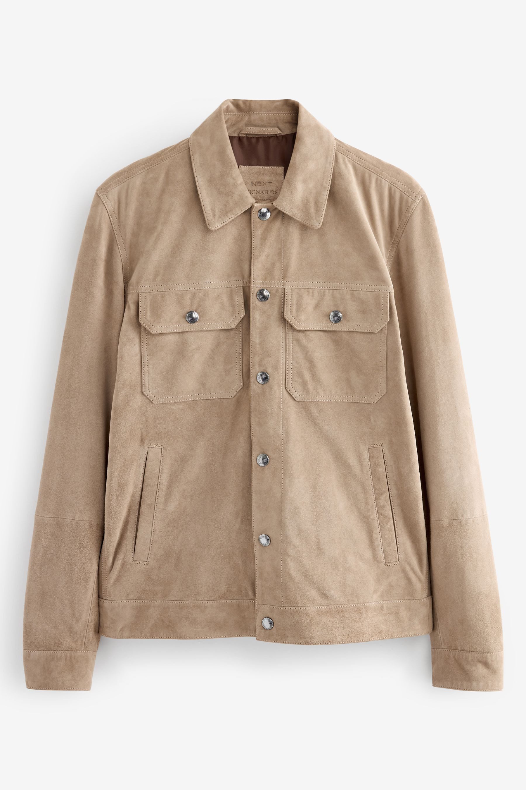Next Lederjacke Trucker Jacke Aus Veloursleder 1 St