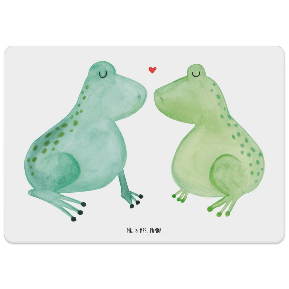 Platzset Frosch Liebe Weiß Geschenk Heiraten Jahrestag Partner