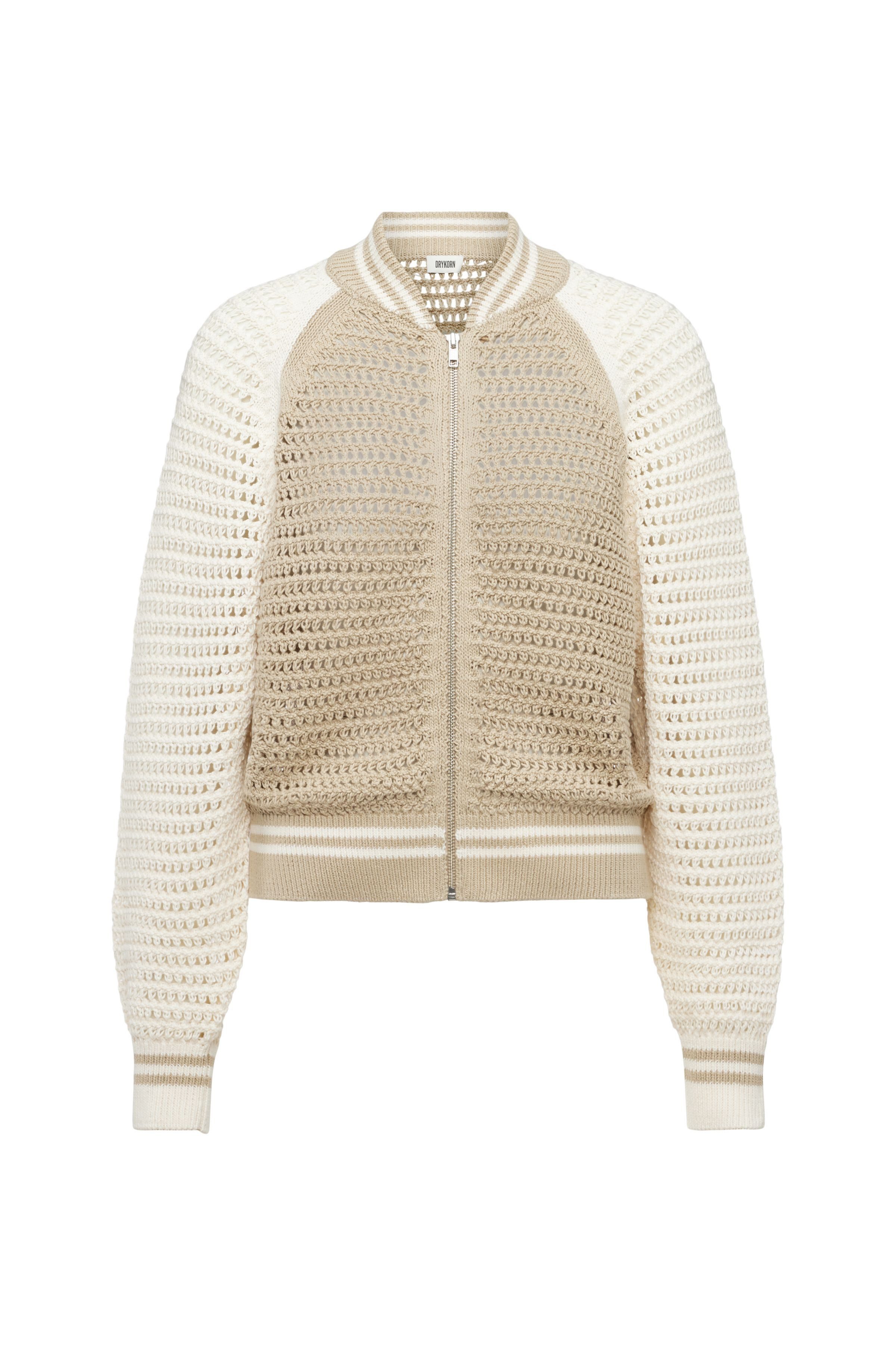 Drykorn Strickpullover Blouson Nalfy - Relaxed Fit, Rundhalspulli