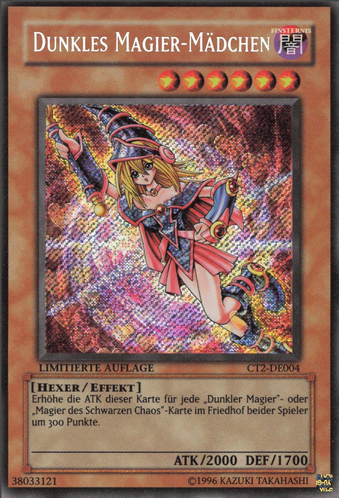 Recollectibles Sammelkarte Yugioh Dunkles Magier Mädchen Yu Gi Oh Ct2