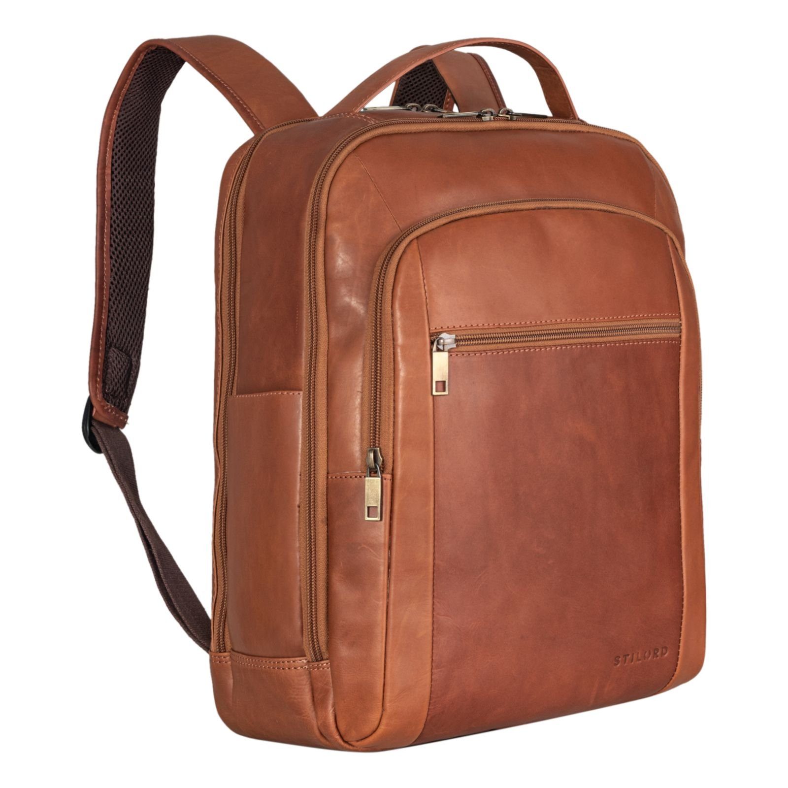 STILORD Notebookrucksack "Floyd" Laptop-Rucksack 14 - 16 Zoll Leder ...